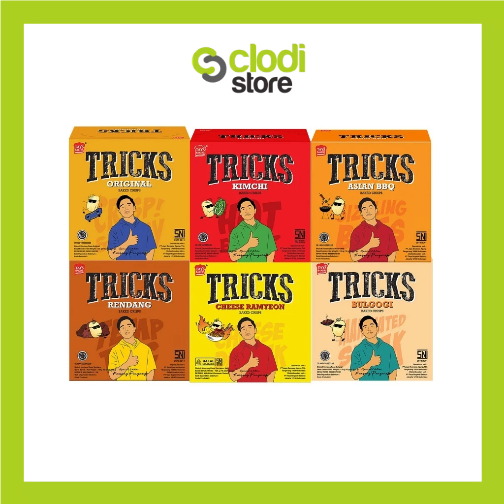 Jual Tricks Biskuit Kentang Potato Baked Chips - Netto 10 pc x 20gr ...