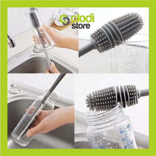 Jual Gagang Silicon Pembersih botol sikat Dot Empeng / Sponge Cuci Dot ...