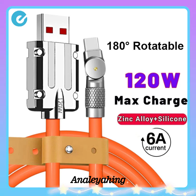 Jual Kabel Putar Zinc Alloy Untuk iPhone Android Type-c Fast Charging ...