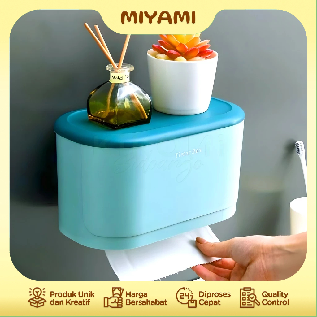 Jual Kotak Tempat Tissue Toilet Wadah Tisu Kamar Mandi Gantung Tempel ...