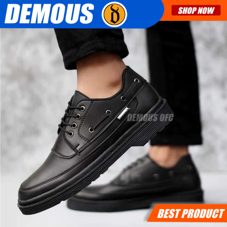 Jual DEMOUS Sepatu Formal Oxford Hitam Pria Kerja | Shopee Indonesia