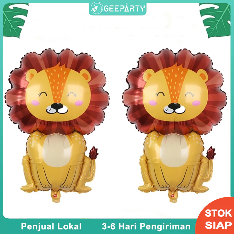 Jual 1pc Balon Foil Singa Raksasa Balon Safari Hutan Balon Safari Balon ...