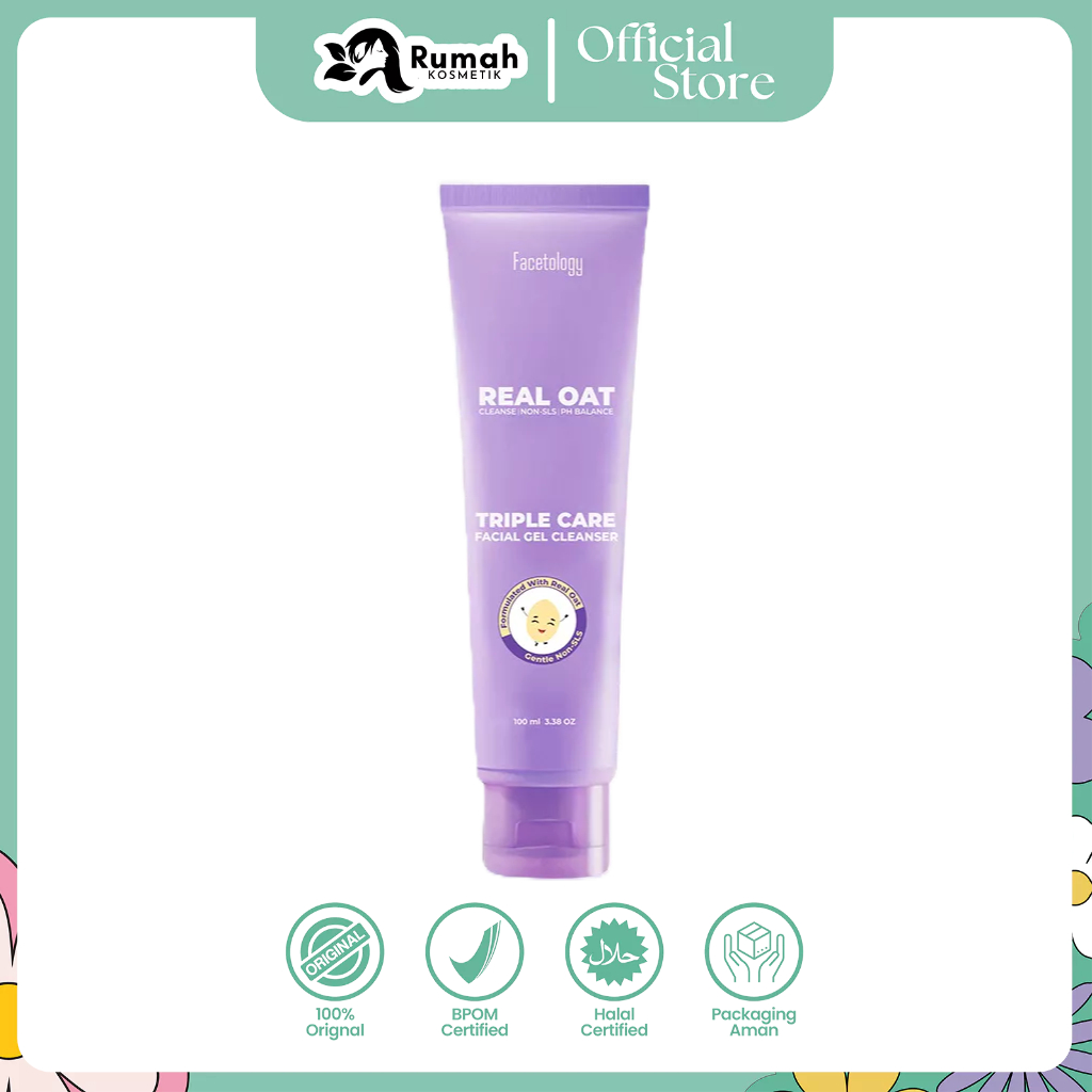 Jual Facetology TripleCare Facial Gel Cleanser Sabun Cuci Muka Gentle ...