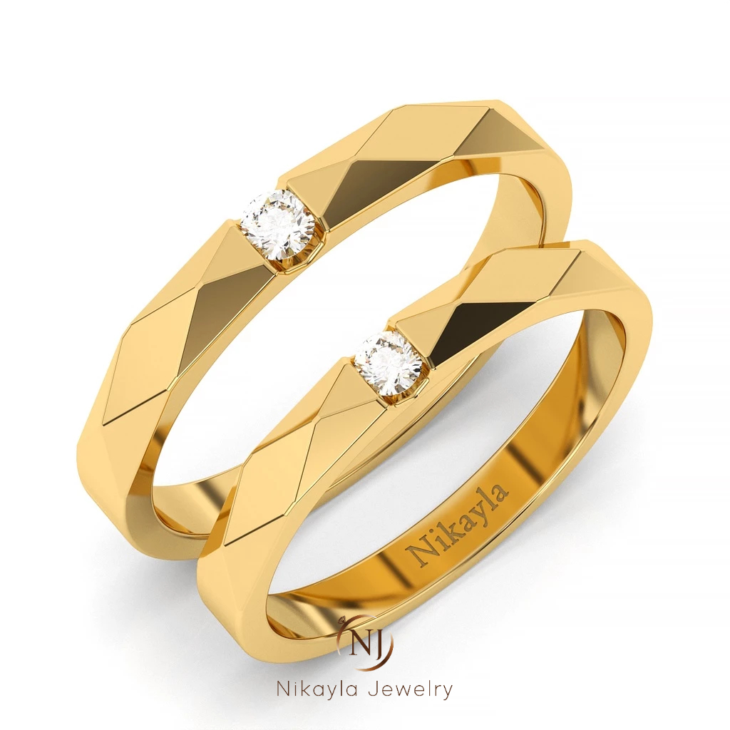 Jual Nikayla Jewelry - Couple Rings Cincin Nikah Emas Murni 18 K ...