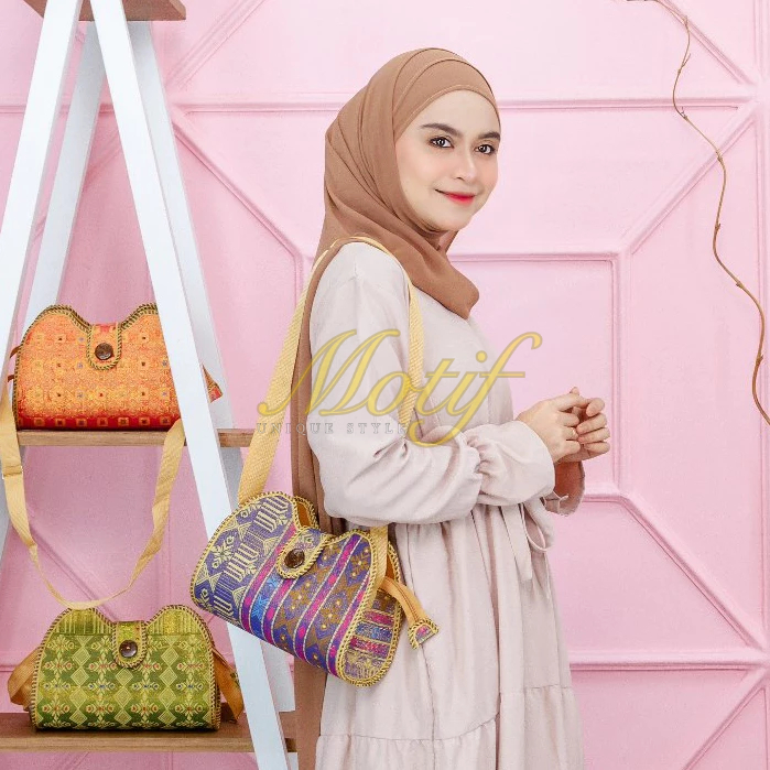 Jual Motif Tas Selempang Wanita Songket Tas Etnik | Shopee Indonesia