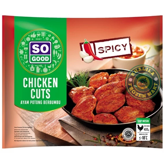 Jual SO GOOD SPICY CHICKEN CUT 400 GRAM DAGING AYAM BERBUMBU | Shopee ...