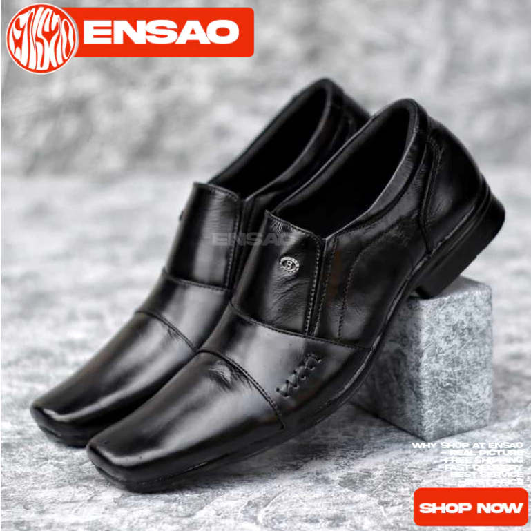 Jual Sepatu Pantofel Formal Hitam Kerja Kantor Pria | Shopee Indonesia