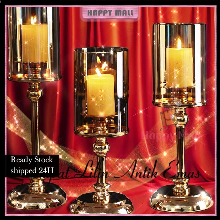 Jual 【COD】Tempat lilin mewah ringan meja makan romantis meja makan ...