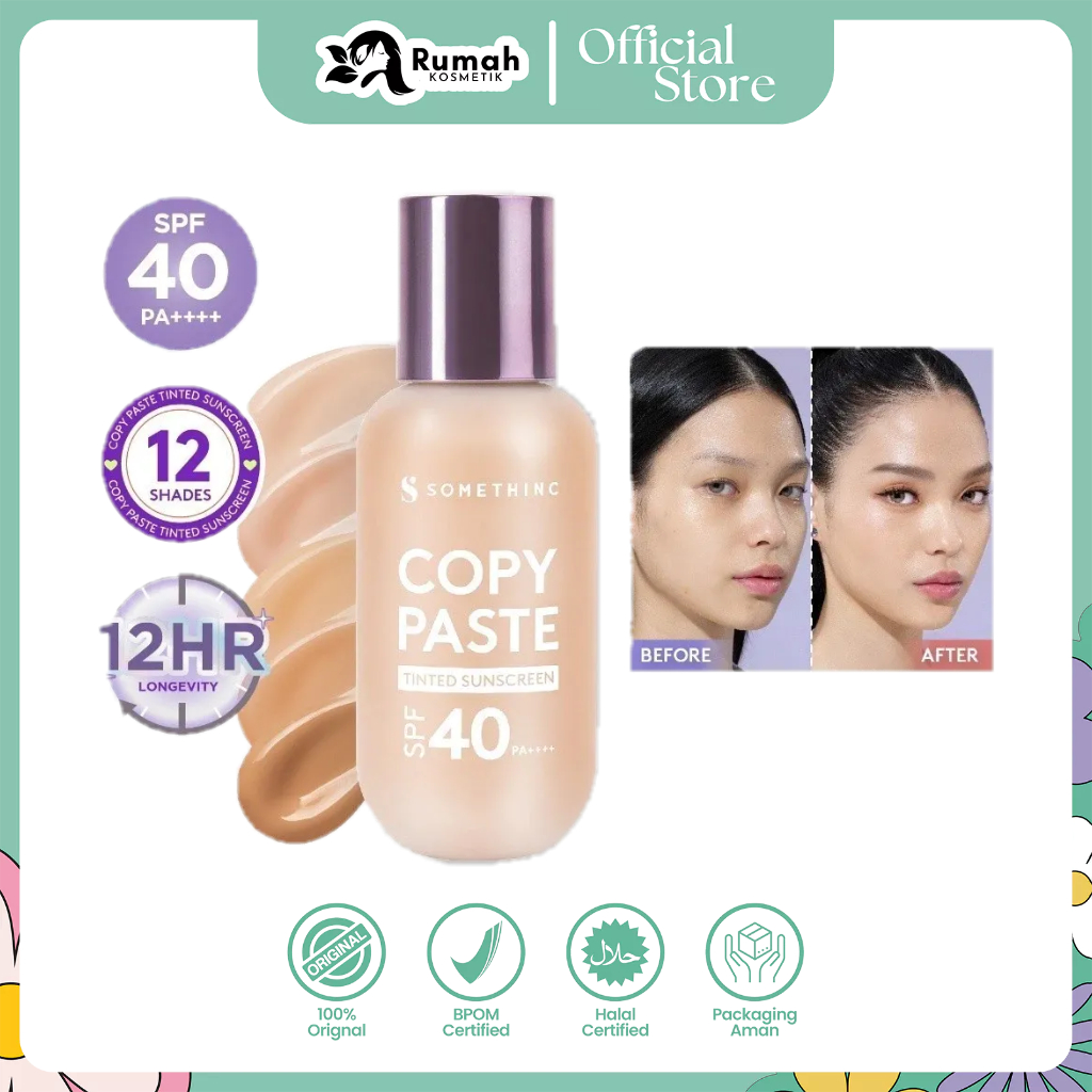 Jual SOMETHINC Copy Paste Tinted Sunscreen SPF 40 PA++++ - Skin Tint | Shopee Indonesia