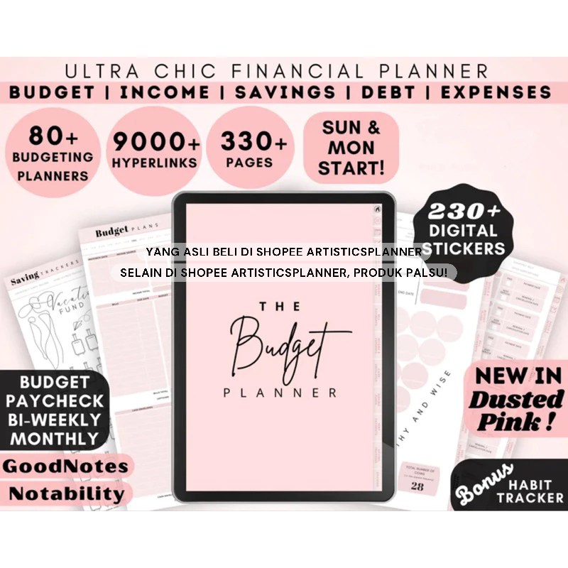 Jual Budget Planner Tracker Digital | Financial Planner | Finance ...
