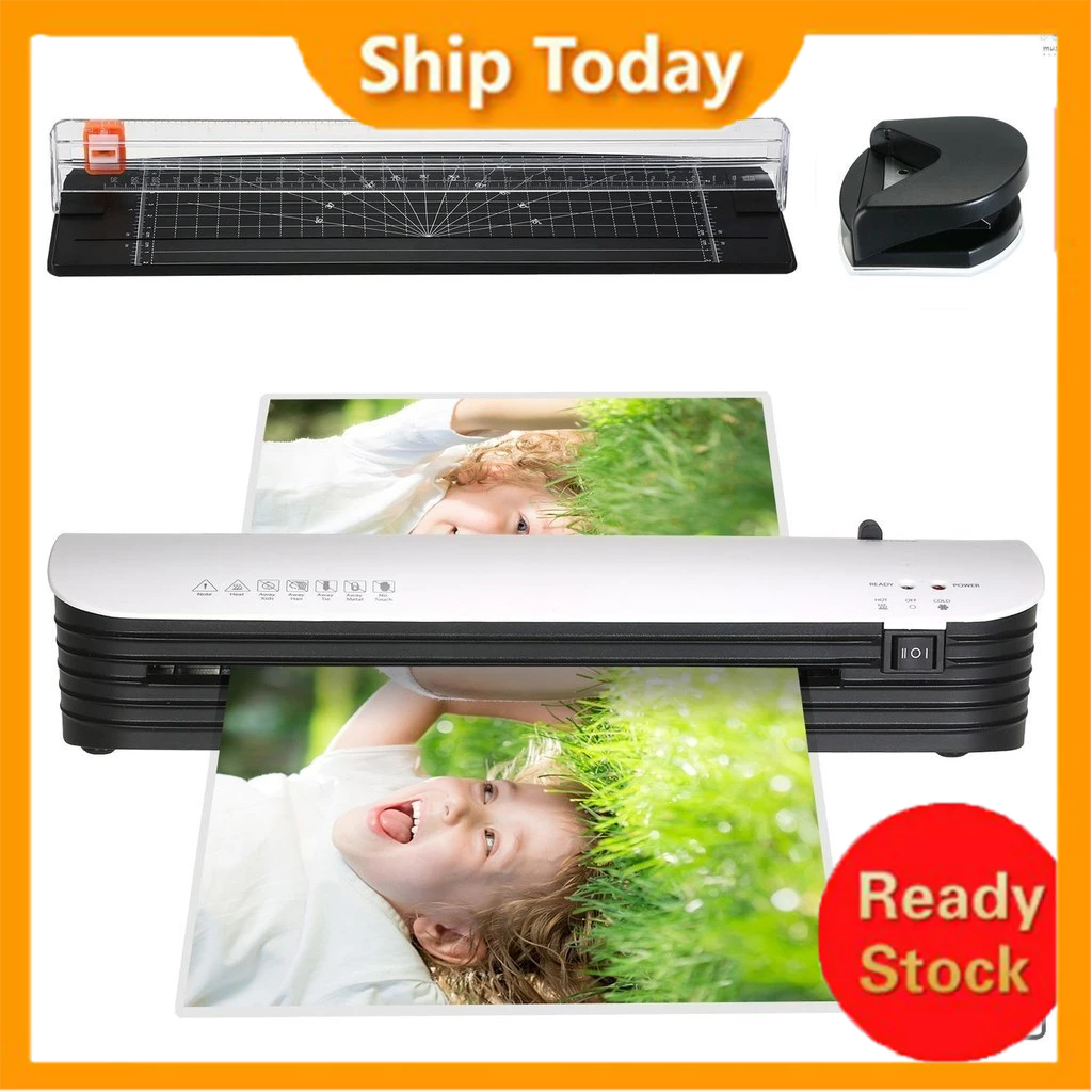Jual [Ready] SL299 Laminator Machine Set A4 Size Hot and Cold ...