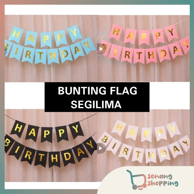 Jual BENDERA FLAG HAPPY BIRTHDAY BANNER - RP 327/184 | Shopee Indonesia