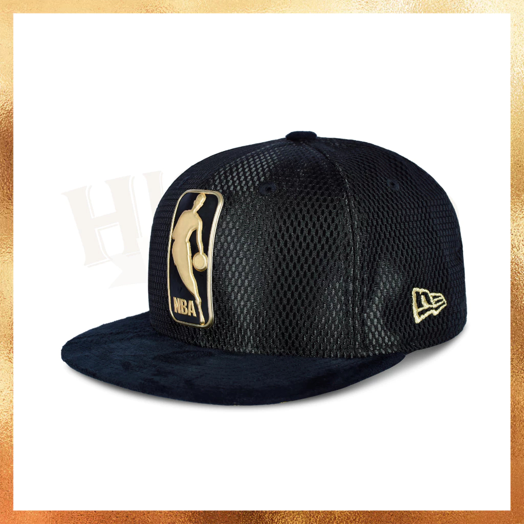 Jual READY STOCK!! Topi New Era NBA Logo Black Gold On Court Collection ...
