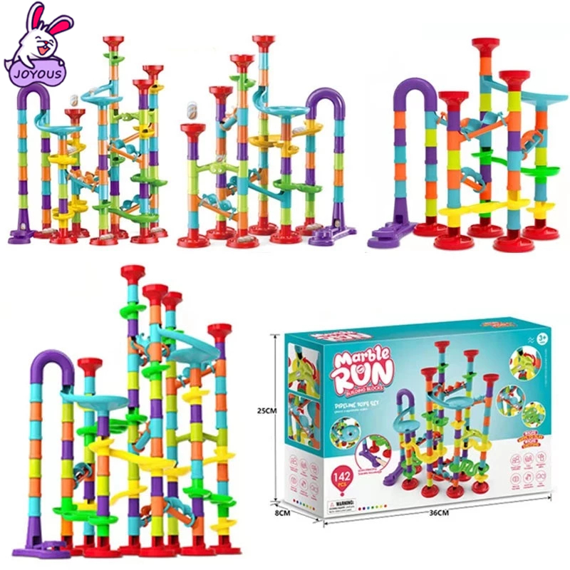 Jual Mainan Marble Run Building Blocks DIY Konstruksi mainan 3D Maze ...