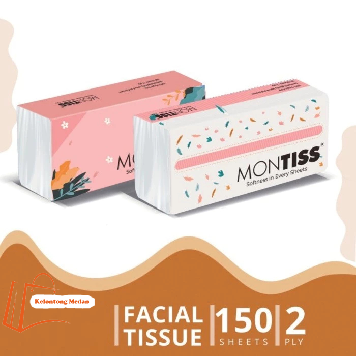 Jual Tissue Montiss softpack 150s 2 ply paket tisu isi (5 PCS) facial ...
