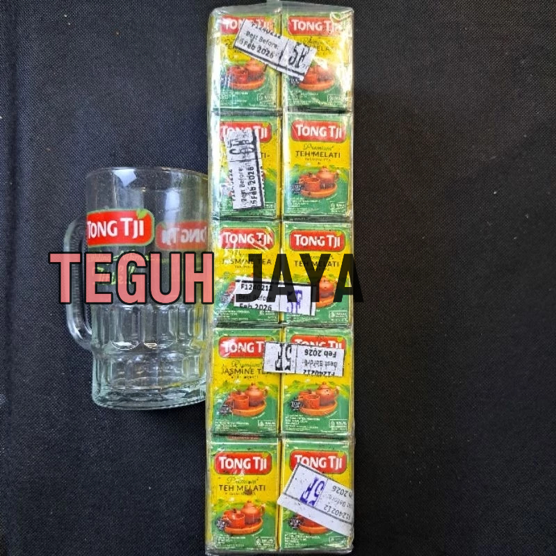 Jual TEH TONG TJI PREMIUM JASMINE TEA 9 GRAM PER SLOP (FREE GELAS ...
