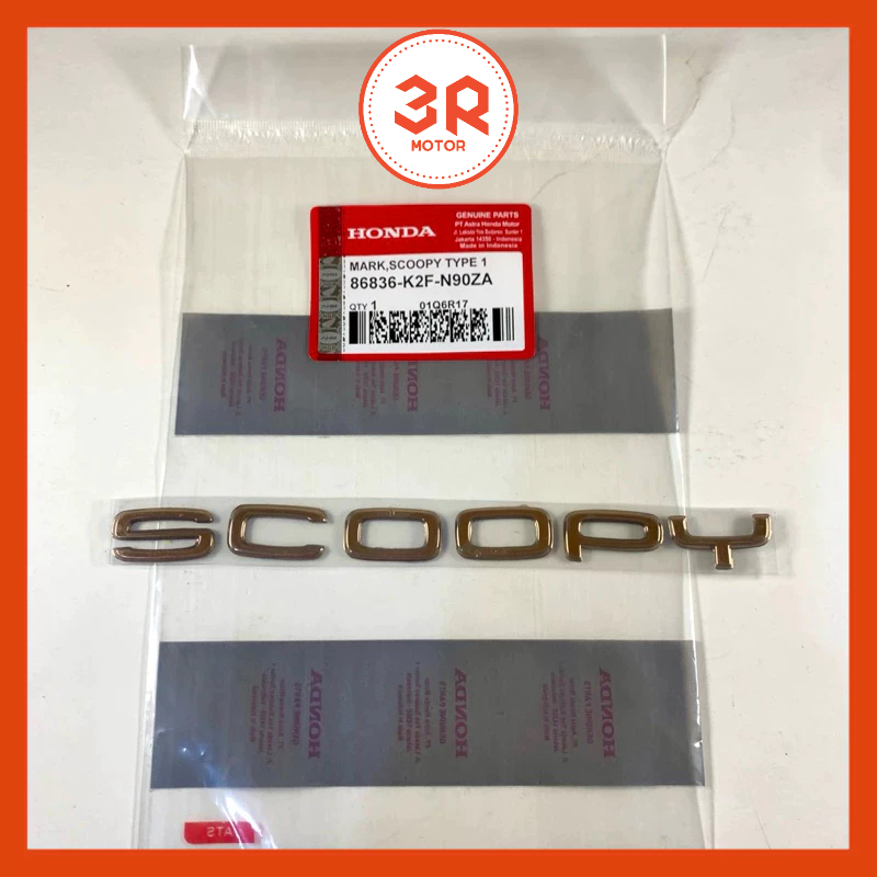 Jual Emblem Scoopy PRESTIGE GOLD TEMBAGA [Langsung Tempel] | Shopee ...