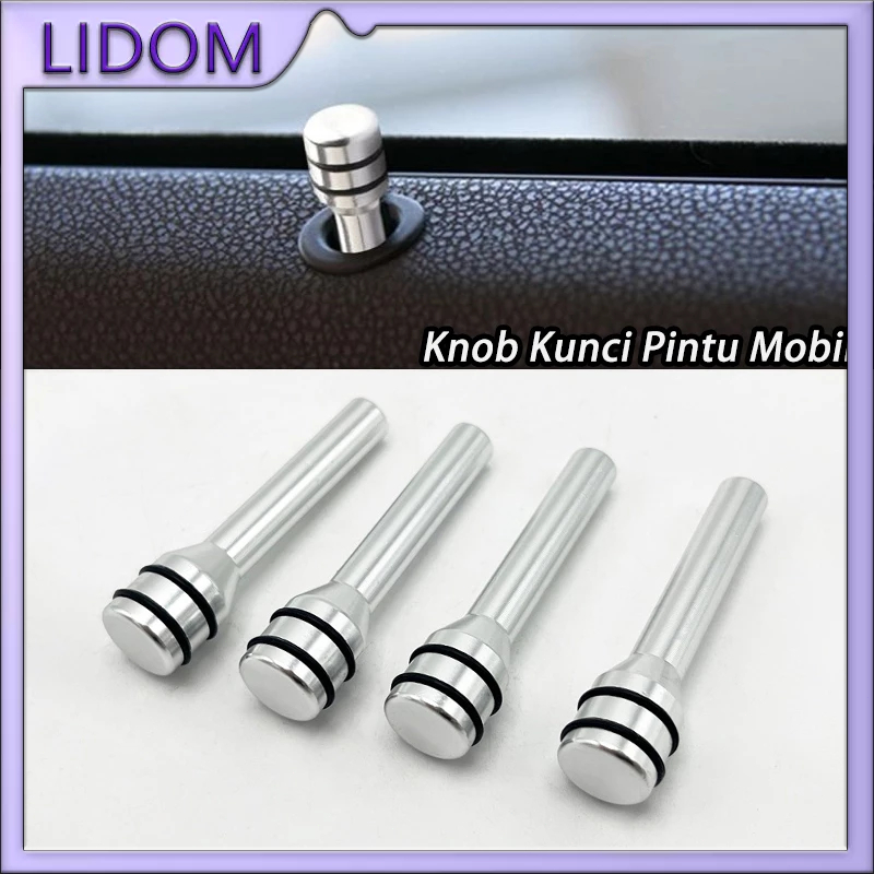 Jual 4pcs Knop Kunci Pintu Mobil Universal Modifikasi Knob Kunci Pintu ...