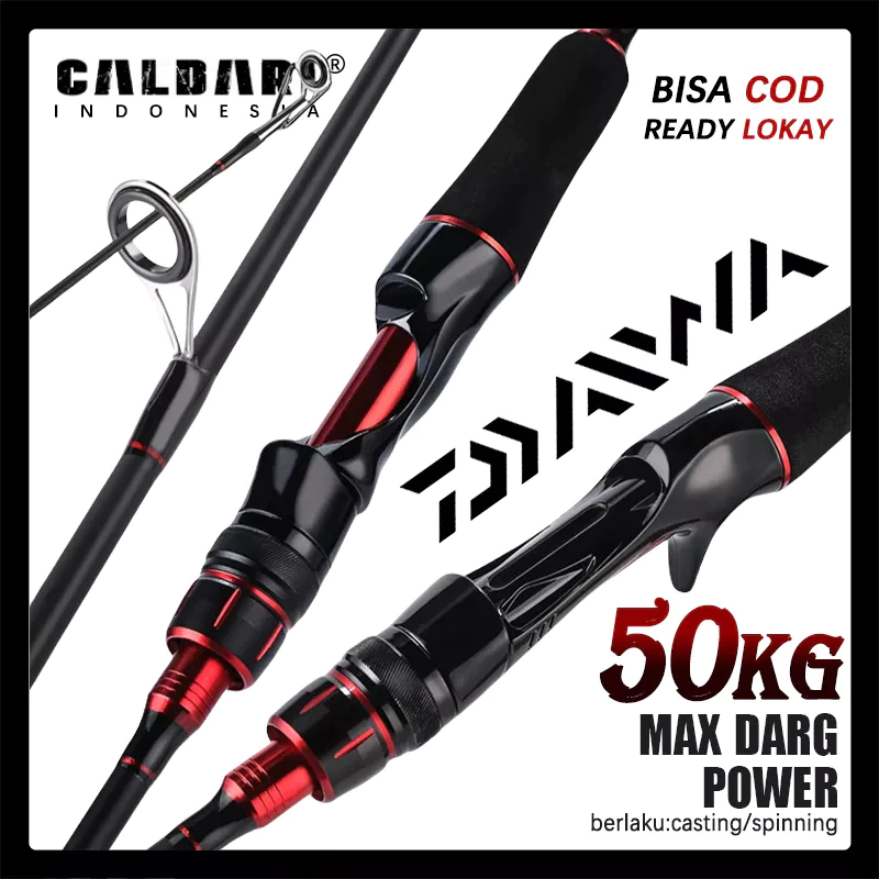 Jual CALDARI Joran Pancing Daiwa Fishing Rod Joran Pancing Carbon Sutet 2 Bagian Tongkat Pancing ...