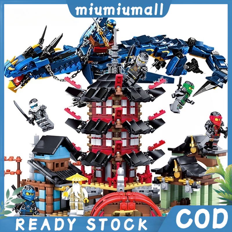 Jual 【Harga minimum】Mainan Ninja Naga Ninjago 3D 810 Pcs Kuil Model ...