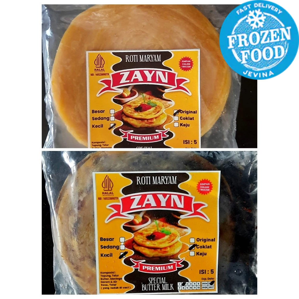 Jual Roti Maryam Frozen Zayn Original | Cokelat isi 5 300g | Shopee ...