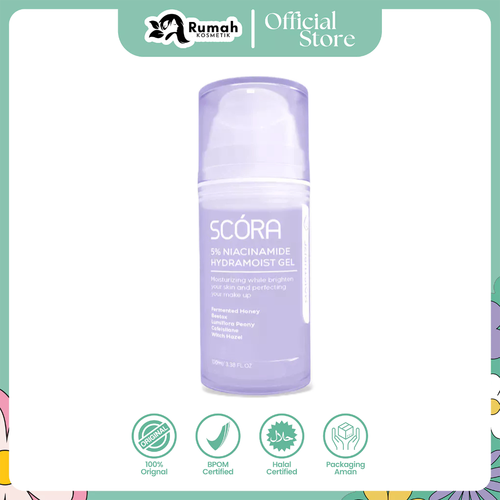 Jual SCORA 5% Niacinamide Hydramoist Gel 100ml Pelembab Wajah yang Mencerahkan Kulit Memperbaiki ...