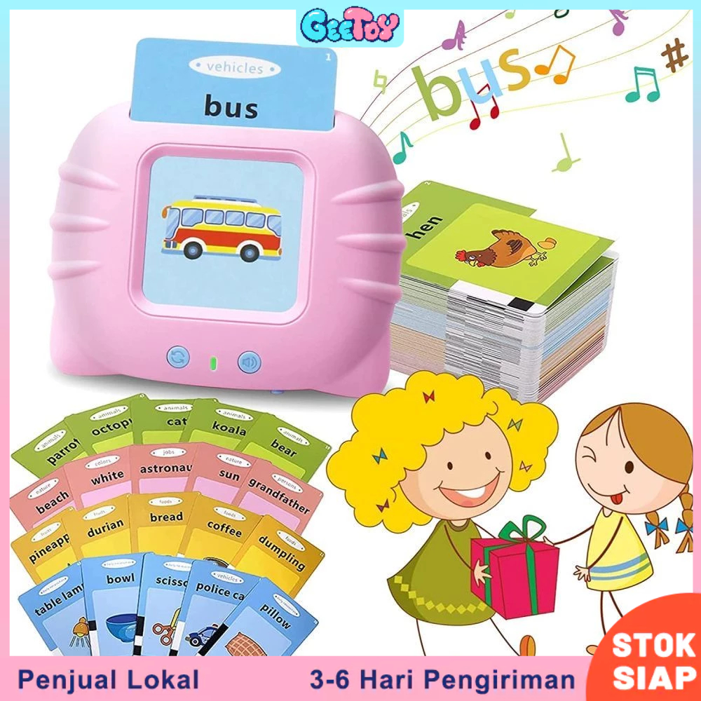 Jual GeeToy Mainan Pendidikan Kartu Membaca Mesin Pembelajaran Bahasa ...