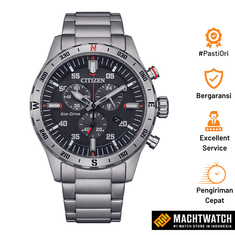 Jual Jam Tangan Pria Citizen Eco Drive AT2520-89E Chronograph Black ...