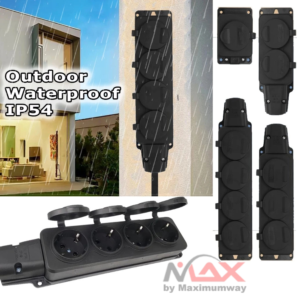 Jual Stop Kontak Listrik Terminal Anti Air IP54 Waterproof Outdoor luar ...