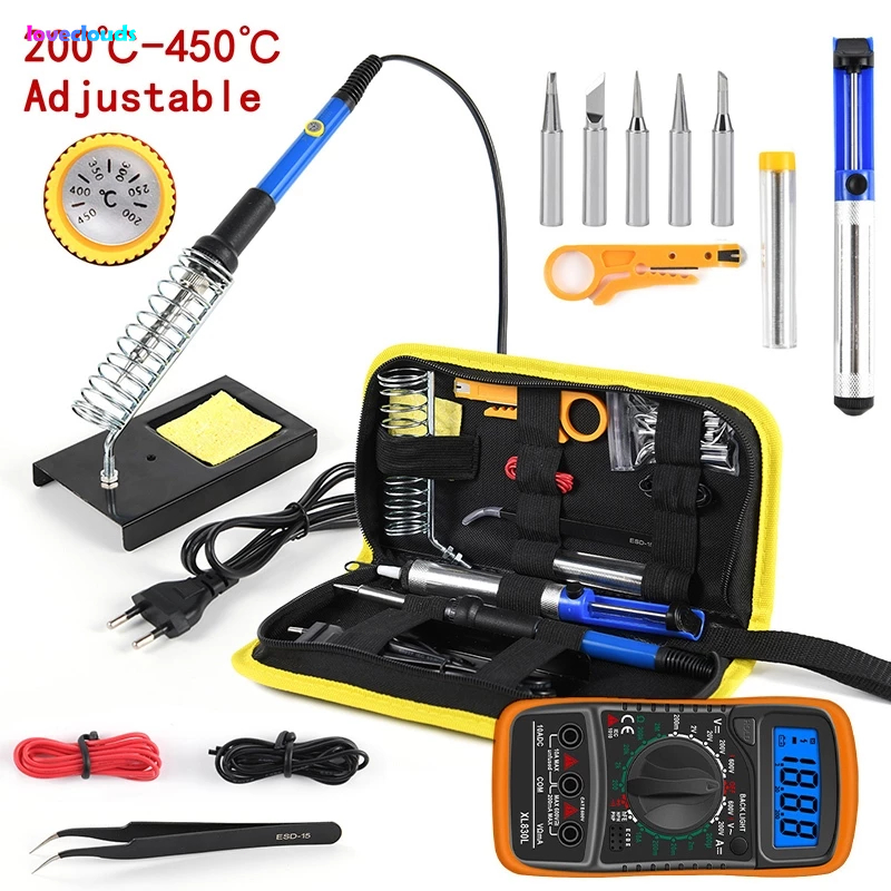 Jual Set Besi Solder Portabel 60W 220V Set Besi Elektronik Kit Besi ...