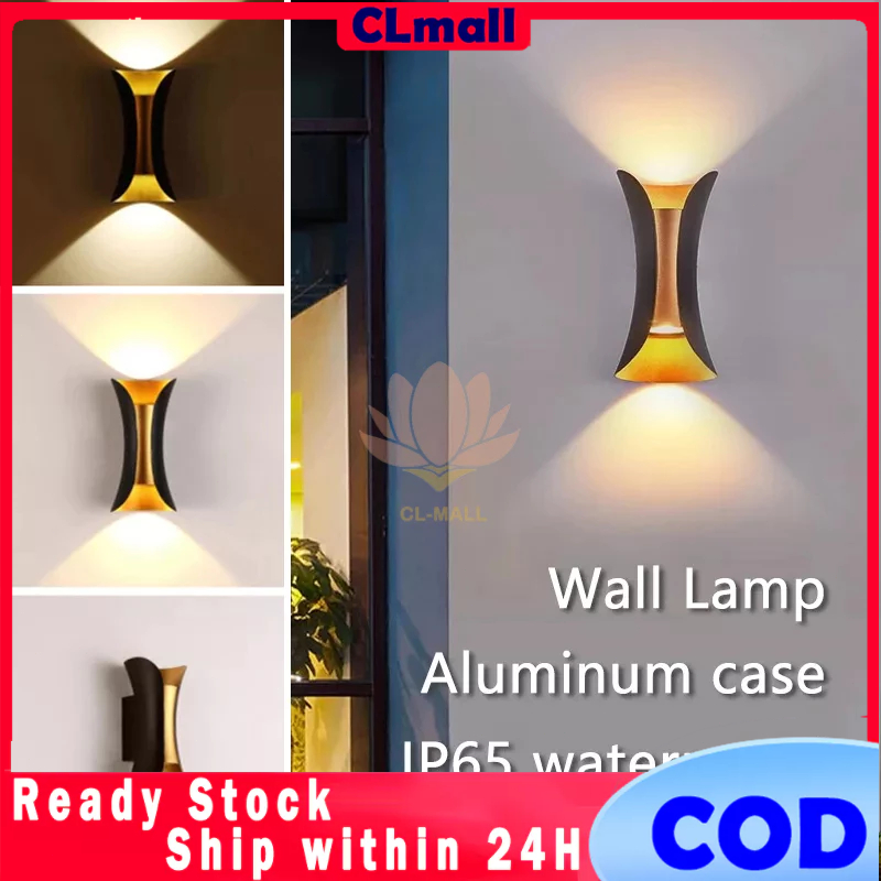 Jual [COD] Lampu Dinding Tahan Air Aluminium Lampu LED Dinding Modern ...