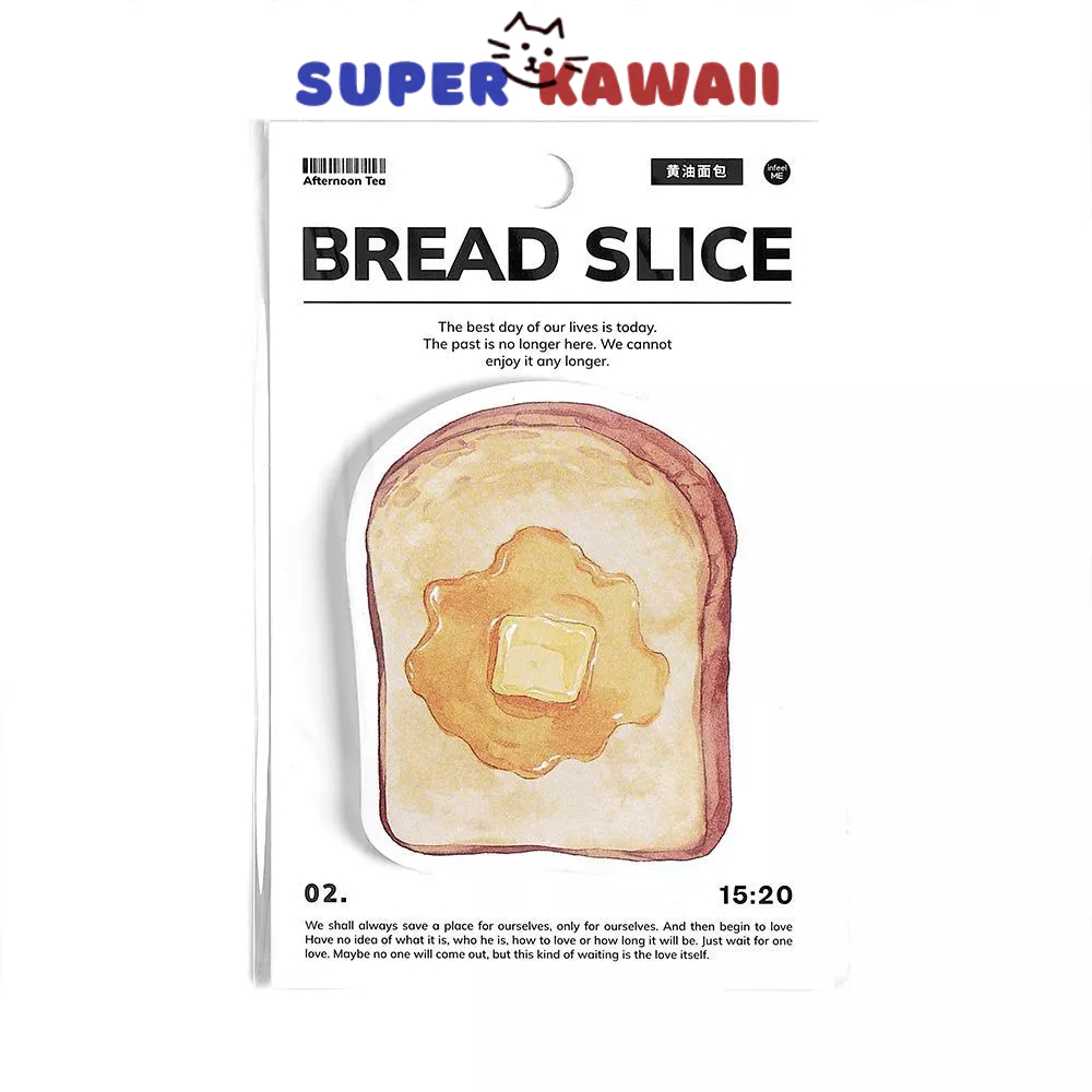 Jual SK212 - Sticky notes isi 30 lembar bentuk roti kopi / notepad ...