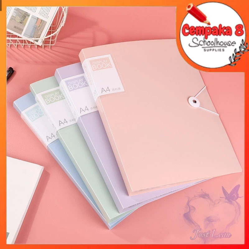 Jual 30 Halaman A4 Folder File Organizer Folder Bening Tas Kertas Buku ...