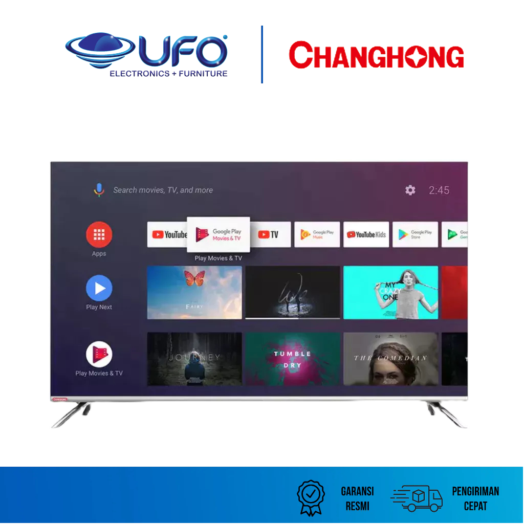 Jual Changhong 43 Inch Smart Android TV L43H7 | Shopee Indonesia