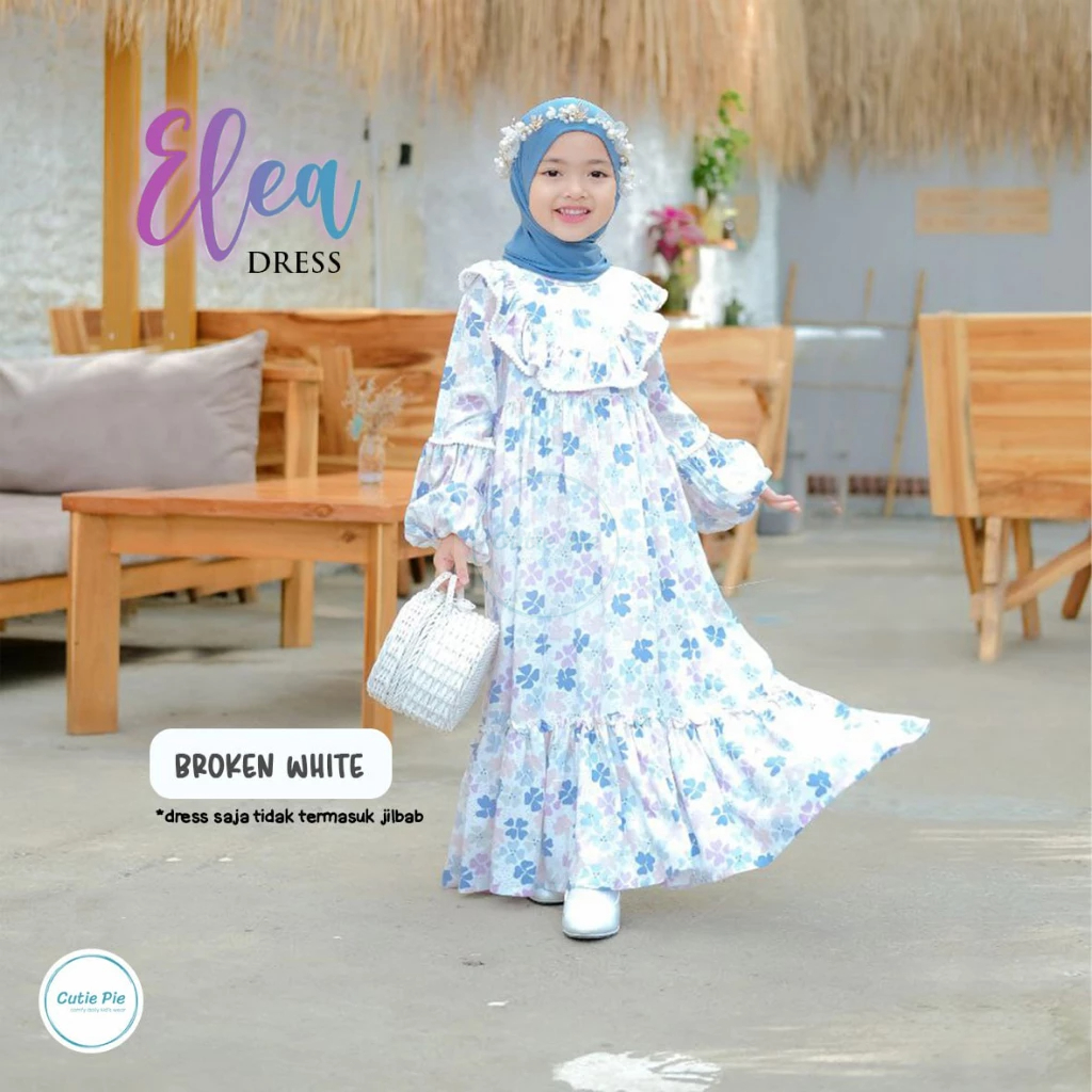 Jual CUTIEPIE Elea Dress Kids Dress Gamis Muslim Anak Original ( Dress Only ) | Shopee Indonesia