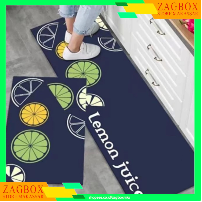 Jual Alas Lantai Dapur Keset Dapur 2 in 1 Kitchen Floor Mat Set - Keset ...