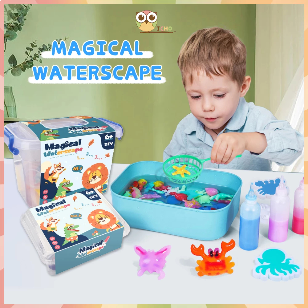 Jual JCHO Mainan Anak Magical Waterscape Diy Mainan Jelly Air Magic ...