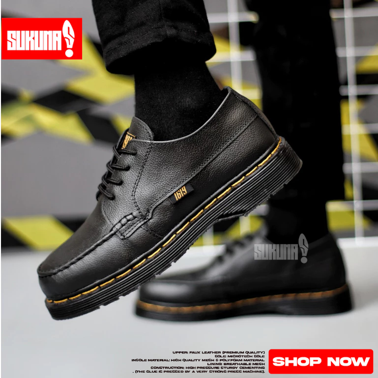 Jual Sepatu Pantofel Docmart Formal Oxford Hitam Kerja Pria - GON ...