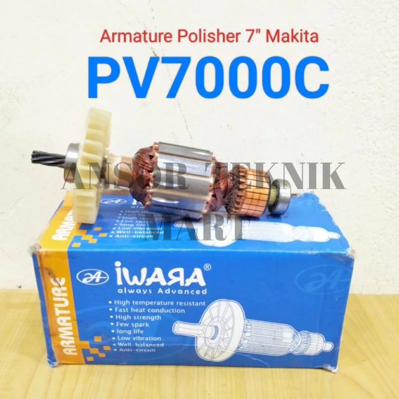 Jual NEW!!! Armature Polisher 7" Makita PV7000C Angker Mesin Poles ...