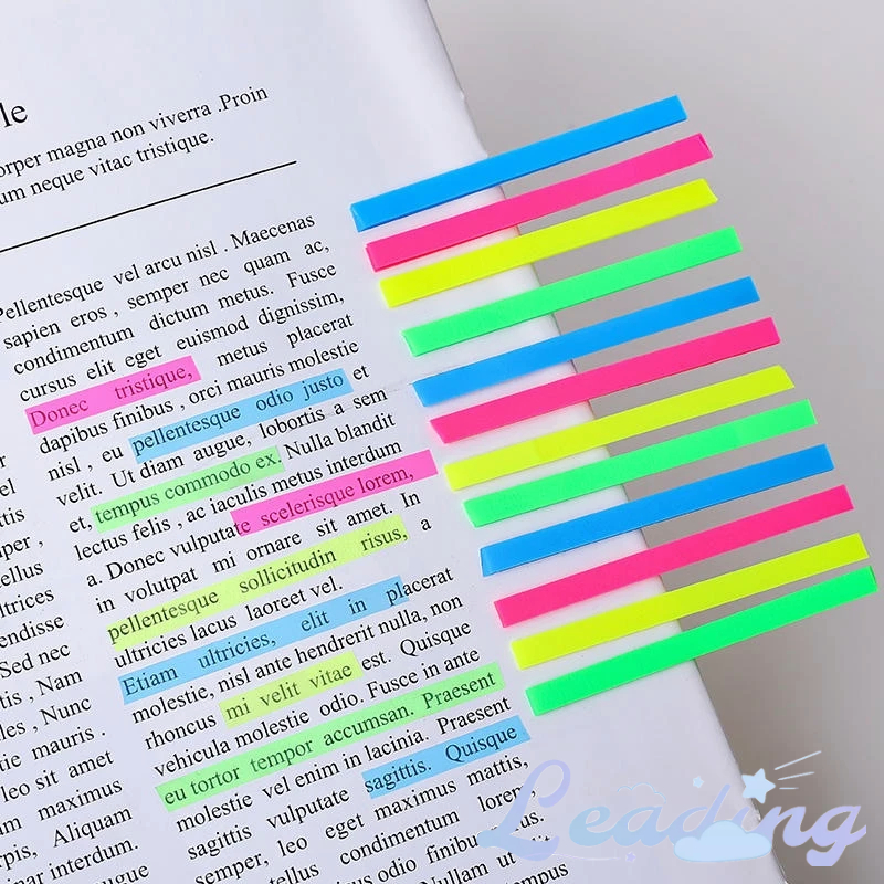 Jual 160 Lembar STRIP Transparan Sticky Note / Transparent Highlighter ...