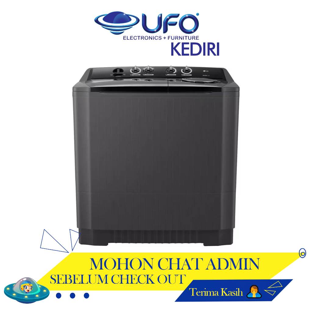 Jual LG P1000RTM Mesin cuci 2 tabung kapasitas 10 kg | Bukaan Atas ...