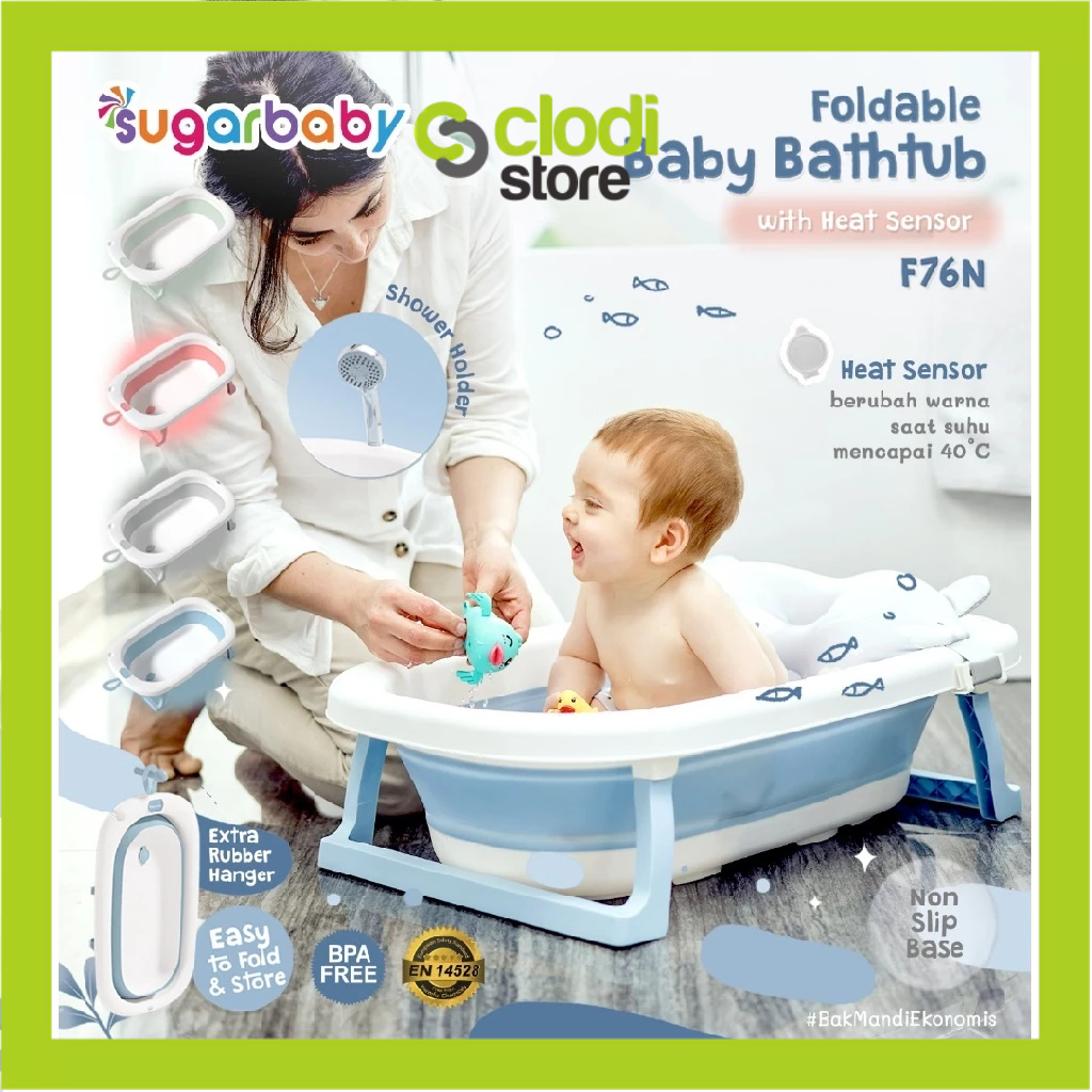 Jual Sugar Baby Bak Mandi Bayi Foldable Baby Bathtub dengan Sensor ...