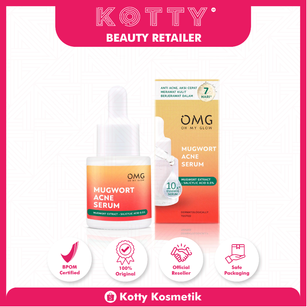 Jual Kotty Kosmetik - OMG OH MY GLOW Mugwort Acne Serum 20 ml | Shopee Indonesia