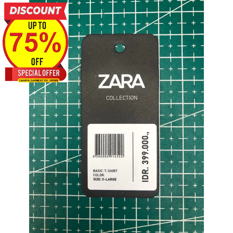 Jual ZARA COLLECTION PRICE TAG HANGTAG BARCODE SUPER PREMIUM CO 1X ...