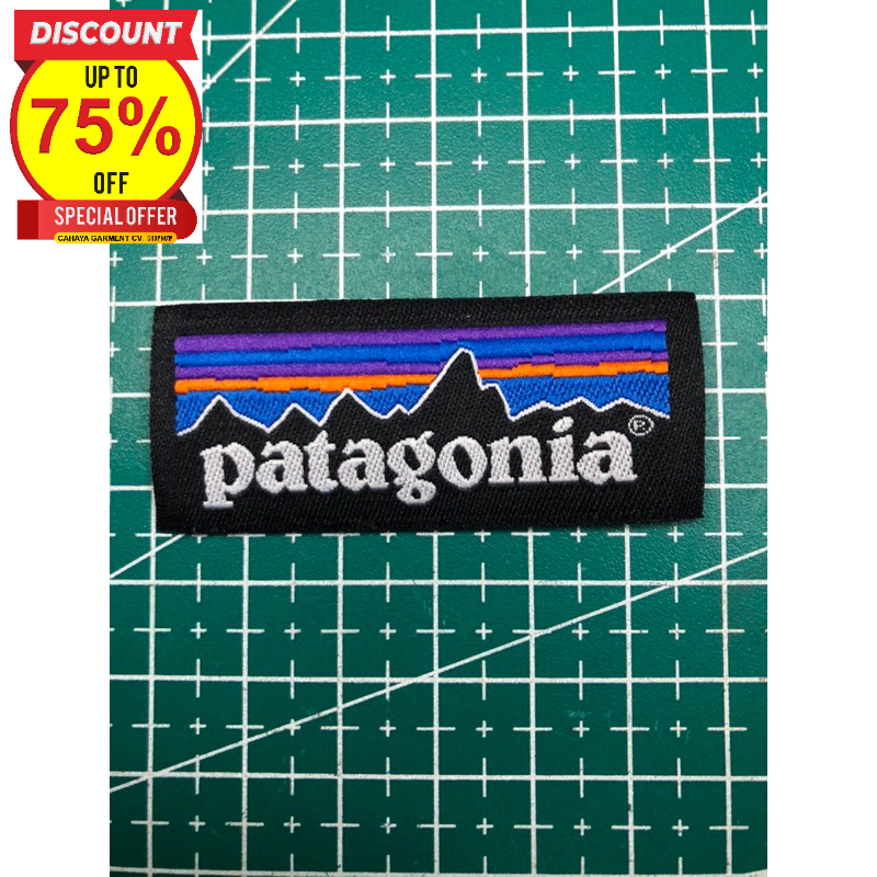 Jual PATAGONIA TAG LABEL WOVEN RAJUT BORDIR COTTON SUPER PREMIUM CO 1X ...