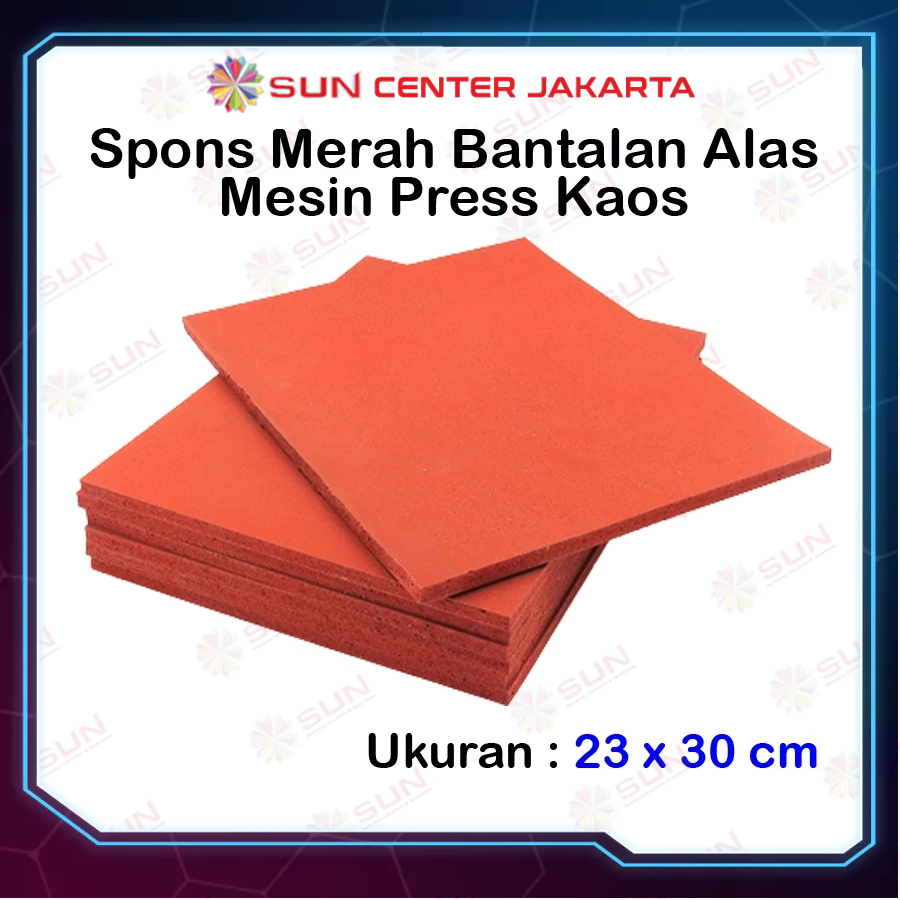 Jual Spons Merah / Putih Alas Mesin Press Kaos | Shopee Indonesia