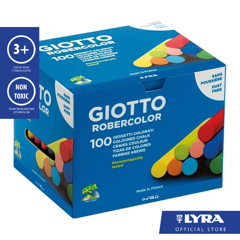 Jual Giotto Kapur Tulis Warna-Warni Blackboard Chalk Assorted Colour ...