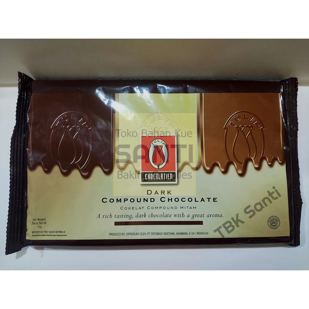 Jual Tulip | Dark Chocolate Compound | 1Kg | Shopee Indonesia