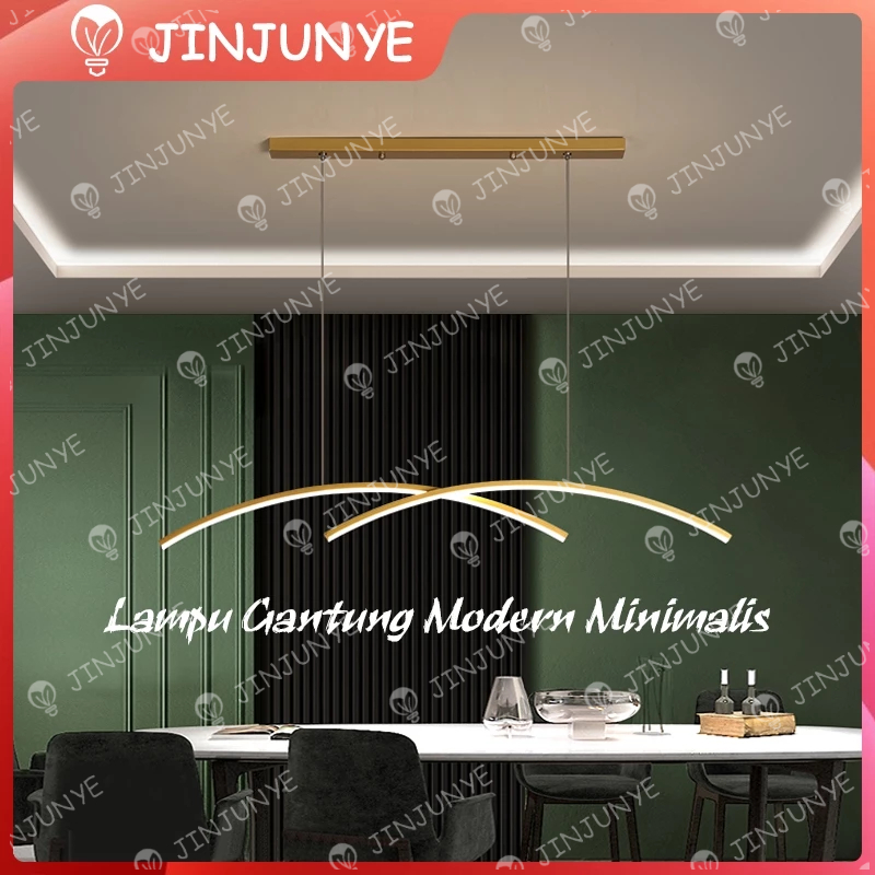 Jual Lampu Gantung Lampu Hias Ruang Makan Minimalis LED 3 Warna Nordic Modern Lampu Dapur ...