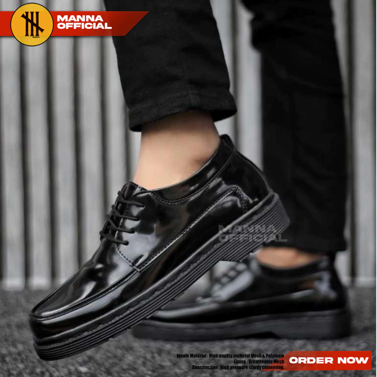 Jual Sepatu Formal Pantofel Hitam Mengkilap Pdh Kerja Kantor Pria ...